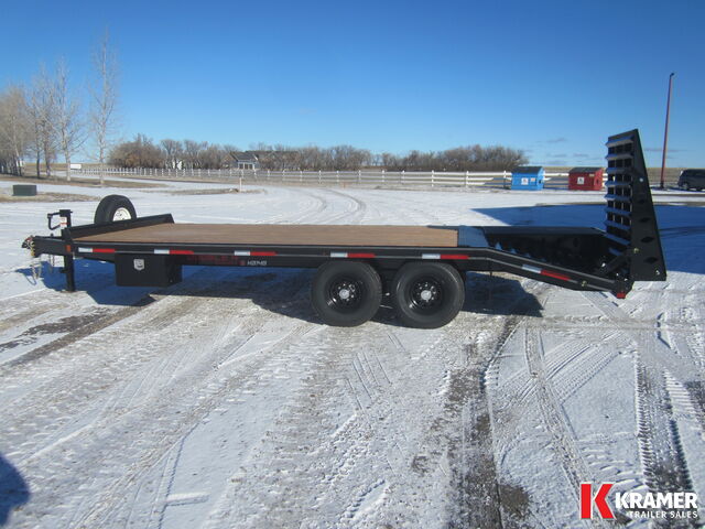 2024 Double A HB148-20 Bumper Pull 20' Flat Deck (14K)- Kramer Trailer ...