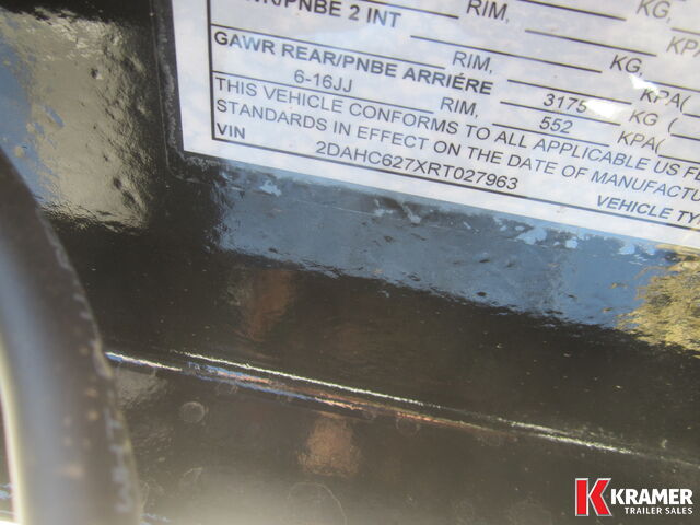 2024 Double A HB148-20 Bumper Pull 20' Flat Deck (14K)- Kramer Trailer ...