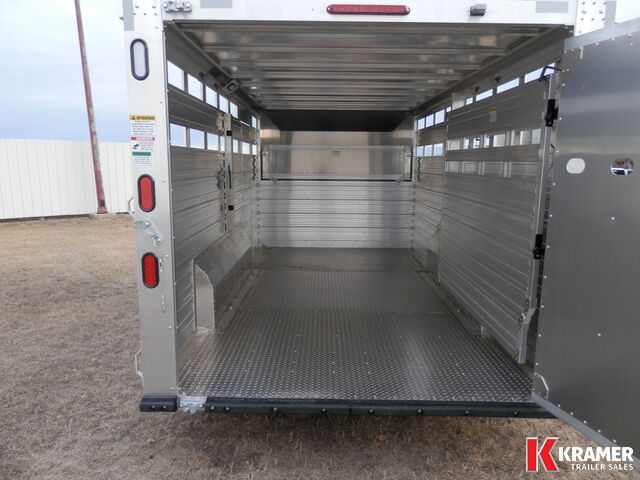 2024 Duralite AL 15 Wide Bumper-Pull Stock Trailer- Kramer Trailer Sales