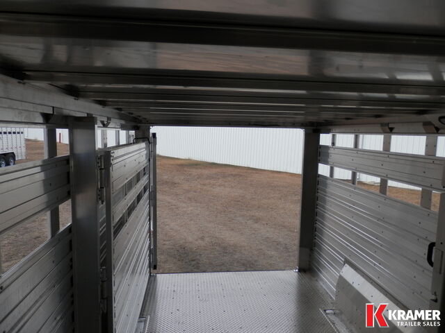 2024 Duralite AL 15 Wide Bumper-Pull Stock Trailer- Kramer Trailer Sales